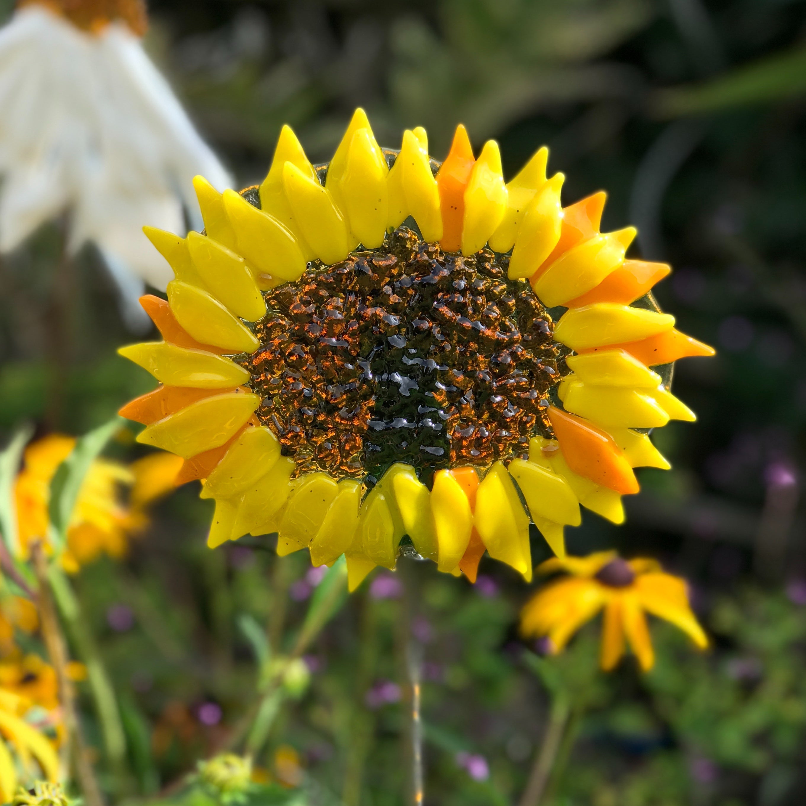Glass Garden Flower- Sunflower – Studio Shards
